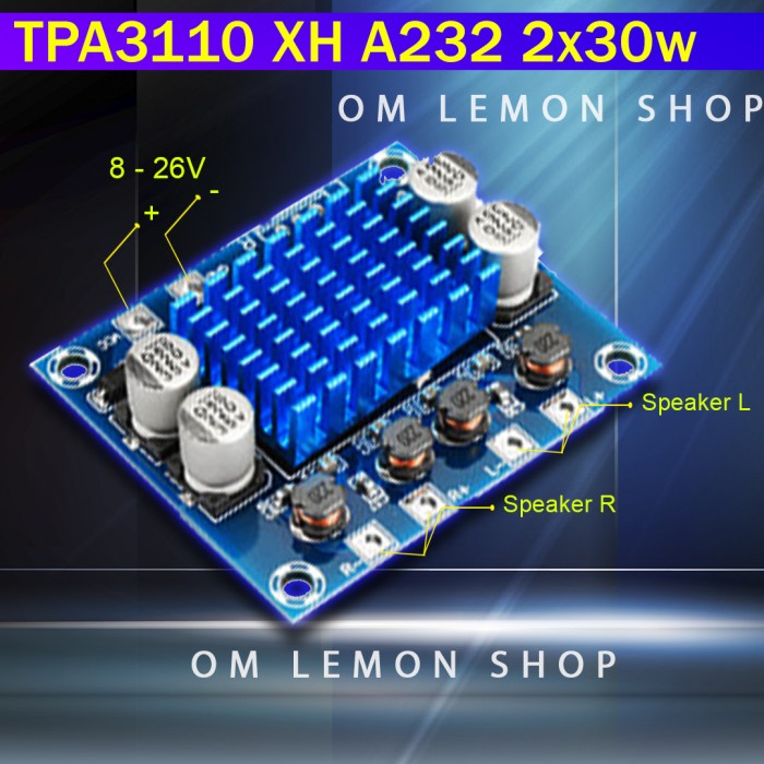 Jual Modul power amplifier tpa 3110 2x30watt | Shopee Indonesia