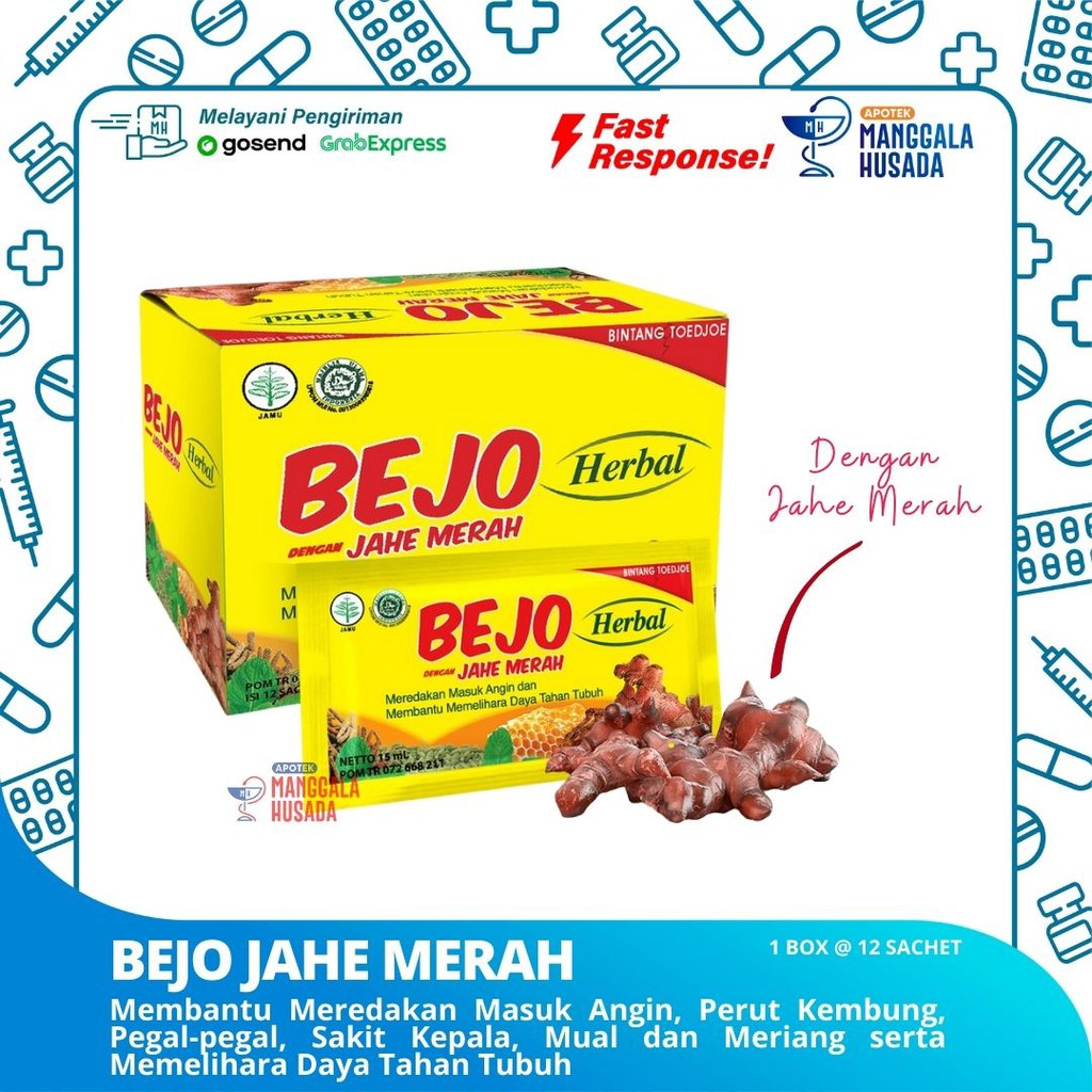 Jual BEJO HERBAL JAHE MERAH PER BOX @ 12 SACHET | Shopee Indonesia