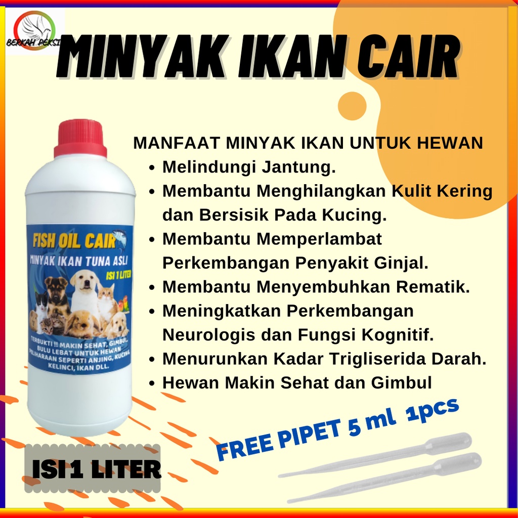 Jual MINYAK IKAN CAIR TERBUAT DARI BAHAN PILIHAN ISI 1 LITER COCOK ...