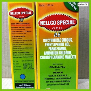 Jual Obat-Pilek-Demam-Batuk- Obh Nelco Special 100 Ml -Original ...