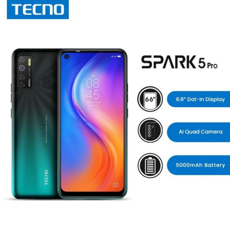 Jual TECNO SPARK 5 PRO 4/46 GB | Shopee Indonesia