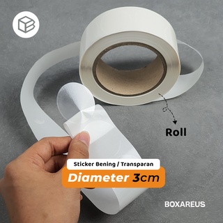 Jual Stiker Bening Sticker Transparan Polos Bulat Bundar - STB | Shopee ...