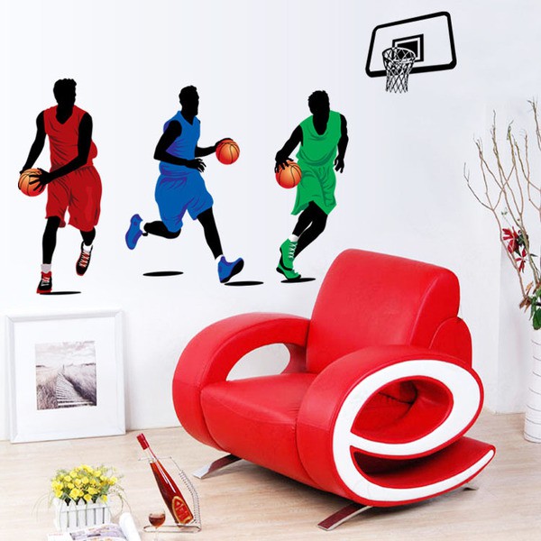 Jual Wallsticker Stiker Dinding Olahraga Basket Pemain Basket 60x90 ...