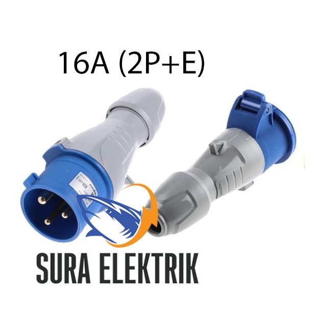 Jual Set Mobile Sockets 555104 + Straight Plugs 555124 (16A 2P+E ...