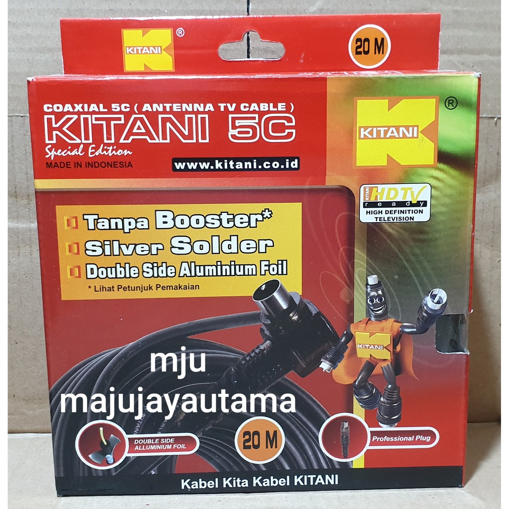 Jual Kabel antena TV Kitani 5C panjang 15 meter | Shopee Indonesia