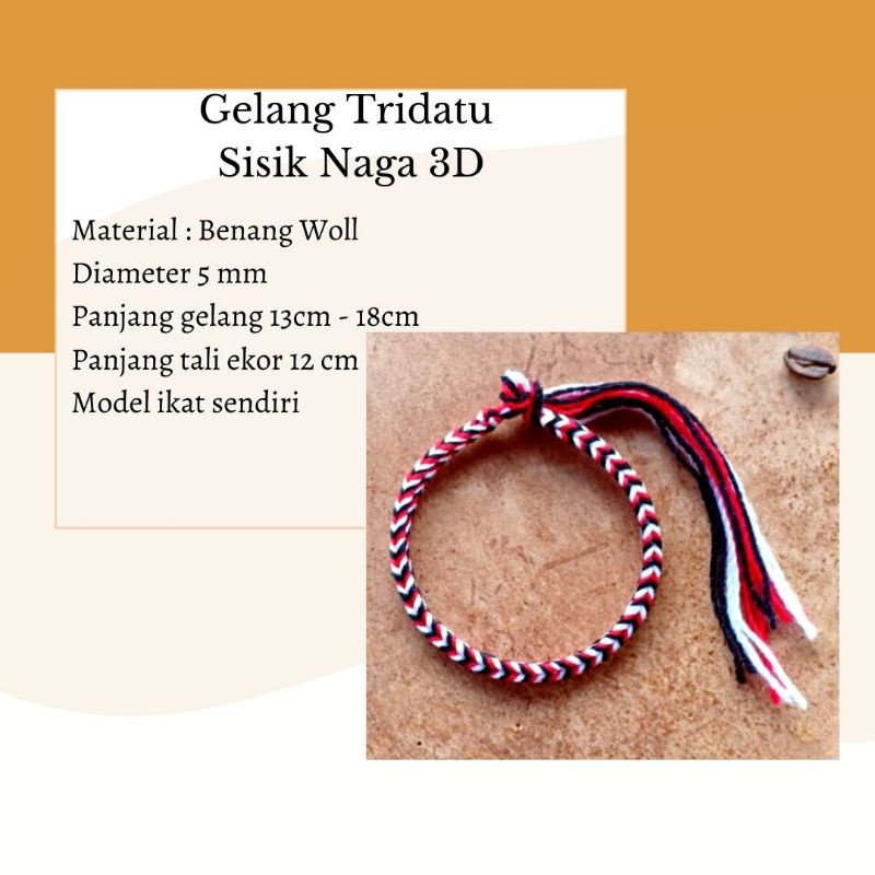 Jual MYSAMAYU - Gelang Tridatu Sisik Naga Original Khas Adat Bali Asli ...