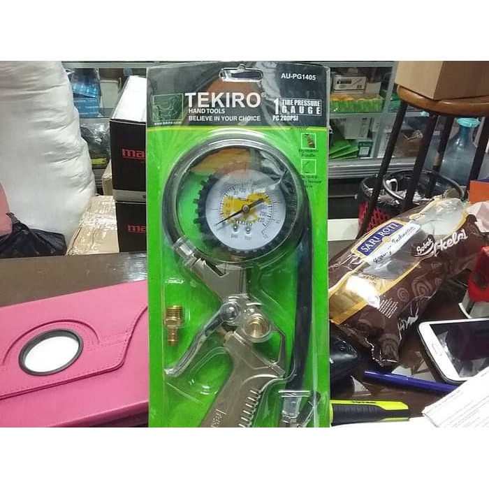 Jual TEKIRO Isi Angin 3 Fungsi / Tire Pressure Gauge 3 in 1 alat isi ...