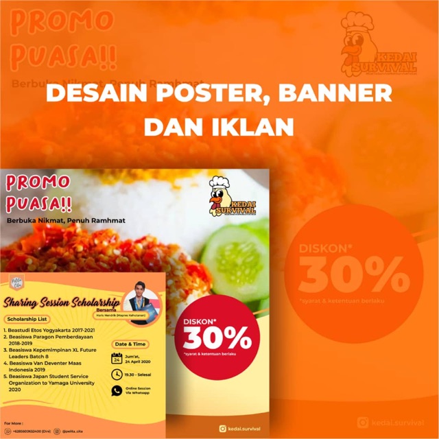 Jual Desain poster, banner dan iklan | Shopee Indonesia
