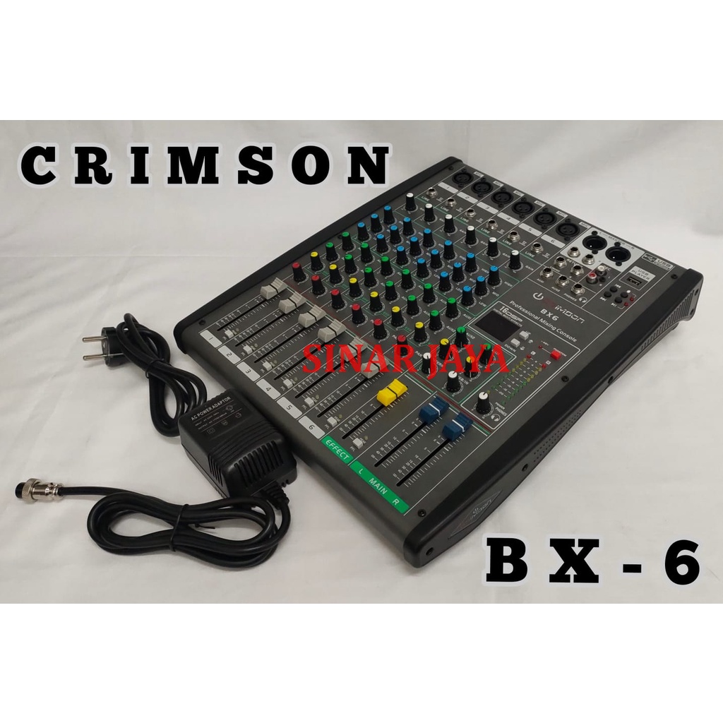 Jual mixer CRIMSON BX6 / BX 6 BLUETOOTH. ORIGINAL | Shopee Indonesia