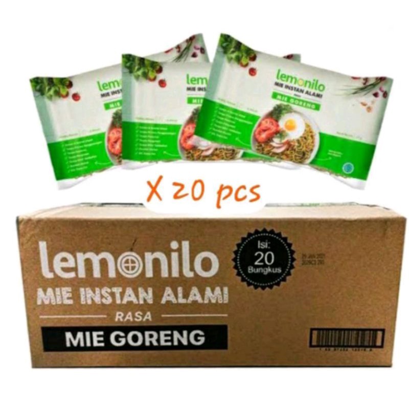 Jual Lemonilo Mie Instan Alami Rasa Mie Goreng 1 Dus | Shopee Indonesia