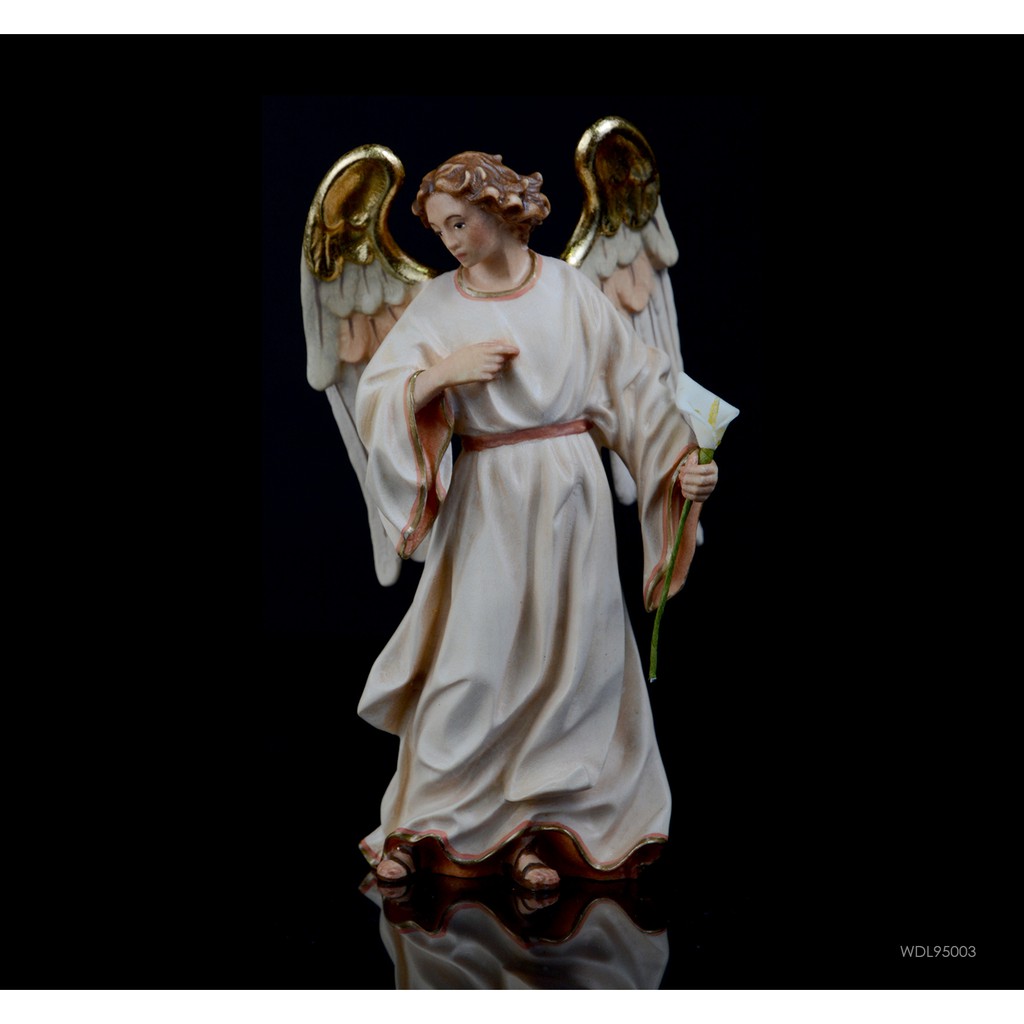 Jual Patung Kayu** Pahat St Gabriel 20cm Italy Devosi Katolik | Shopee ...