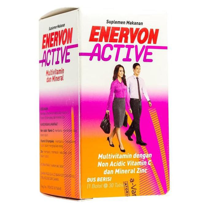 Jual Enervon Active Multivitamin Vitamin C Mineral Zinc 30 Tablet ...