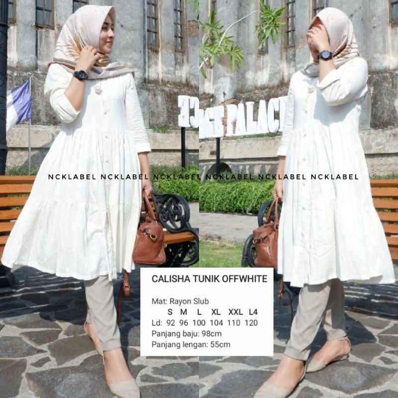 Jual PREMIUM QUALITY! CALISHA TUNIK SUSUN RAMPLE OOTD BAJU KERJA OFFICE ...