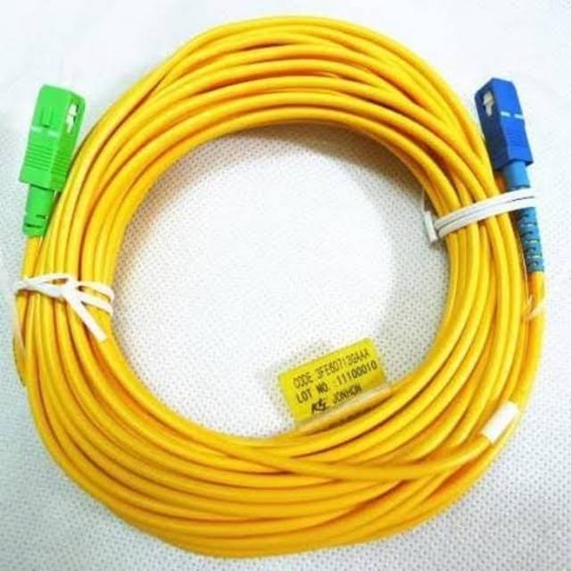 Jual 10m Patchcord SC Apc - SC Upc Fiber Optic Patch Cord SC-SC Patch ...