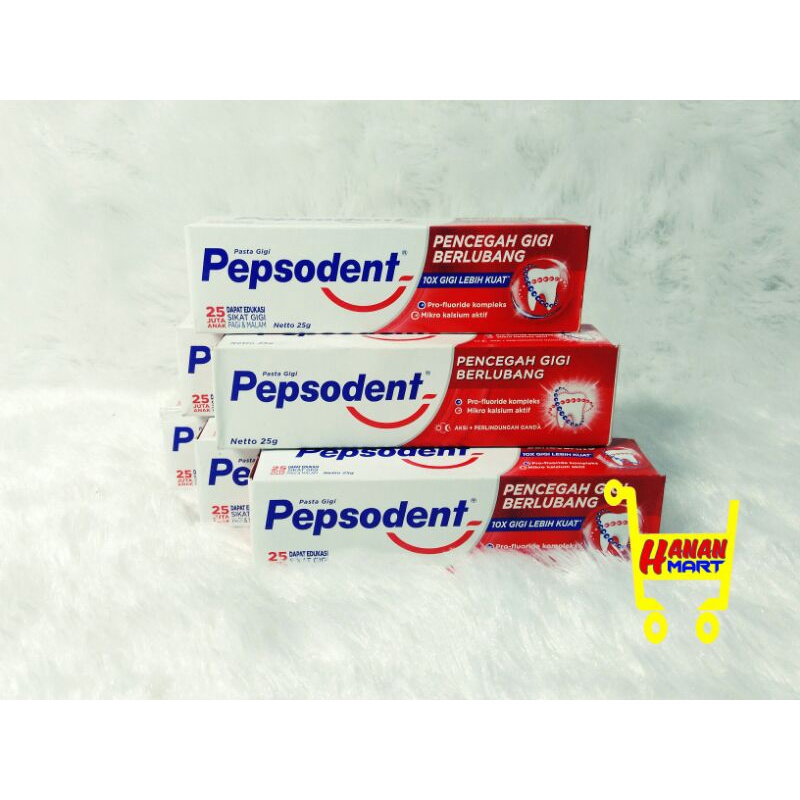 Jual PASTA GIGI PEPSODENT 25 GRAM MINI PACK/ODOL TRAVELING/ ODOL KECIL ...