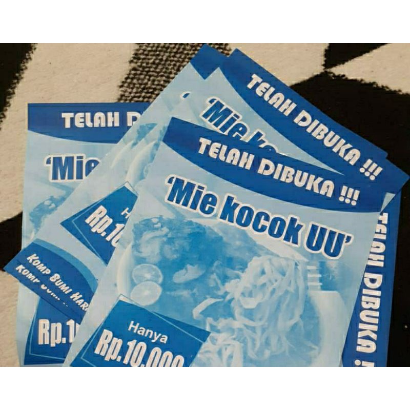 Jual BROSUR/FLYER BAHAN HVS 1 WARNA | Shopee Indonesia