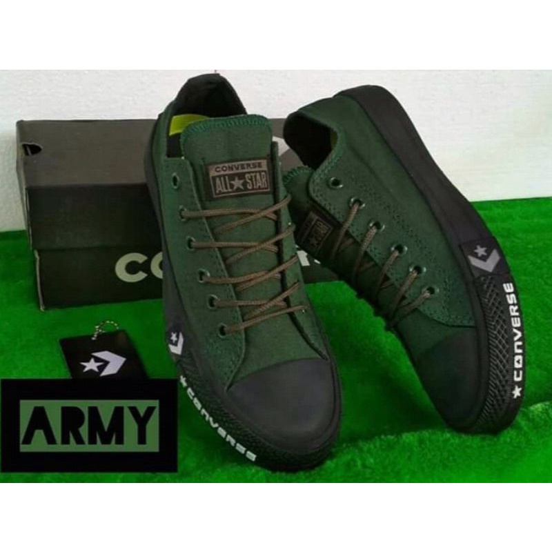 Jual Sneaker Converse Chuck Taylor Hijau Army, Hijau Botol, Hijau Tua ...