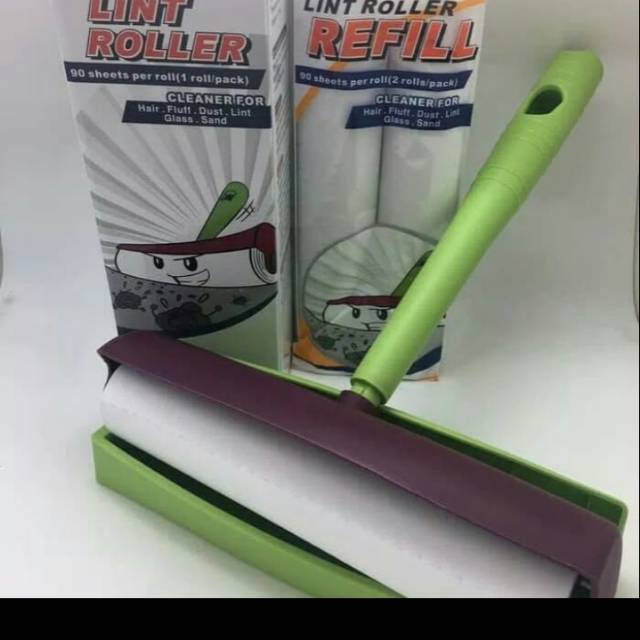 Jual TJ 001 ORIGINAL UROCLEAN LINT ROLLER (1 ALAT + 1 UROCLEAN + 2 ...