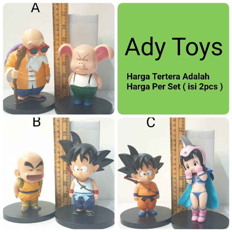 Jual Master Roshi Oolong Krillin Son Goku Cici Dragon Ball Action ...