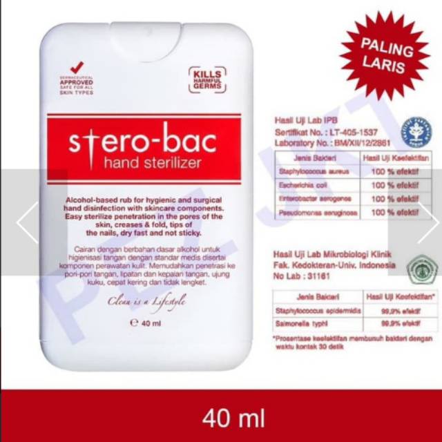 Jual Sterobac handsanitizer Alkohol | Shopee Indonesia