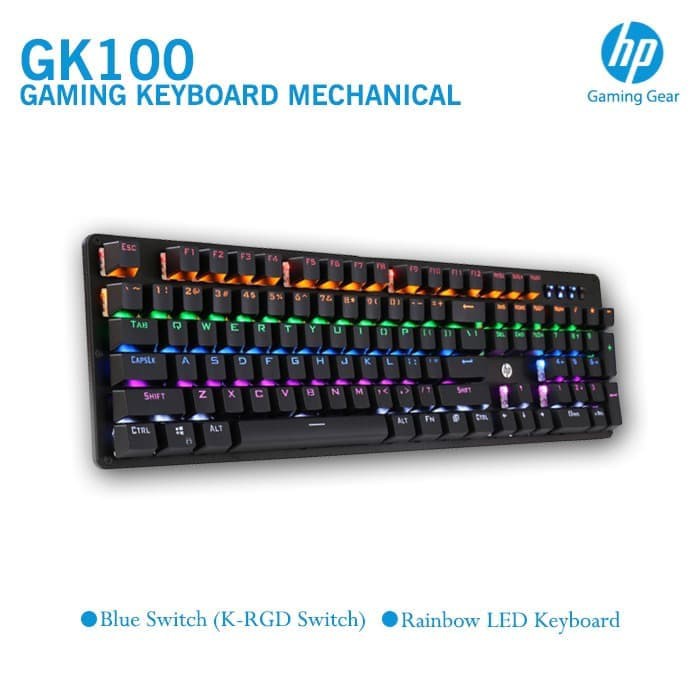 Jual HP Keyboard Mechanical GK100 / HP GK100 / GK-100 / GK 100 | Shopee ...