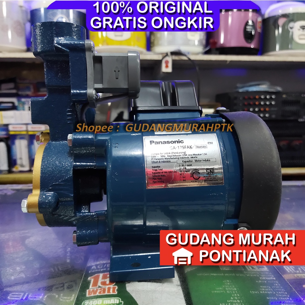 Jual Pompa air Booster Panasonic GA 125 FAK Untuk Pendorong Air Lebih ...