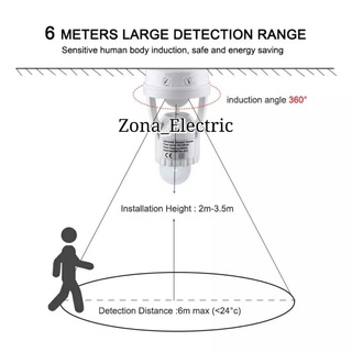 Jual FITTING LAMPU SENSOR GERAK OTOMATIS E27 / LIGHT MOTION SENSORS ...