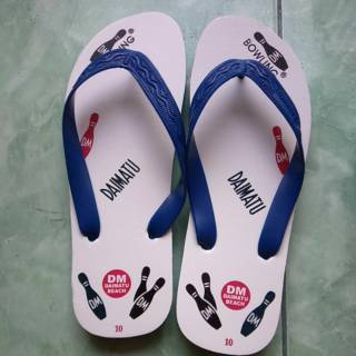 Sandal Daimatu DM Beach, motif bowling | Shopee Indonesia