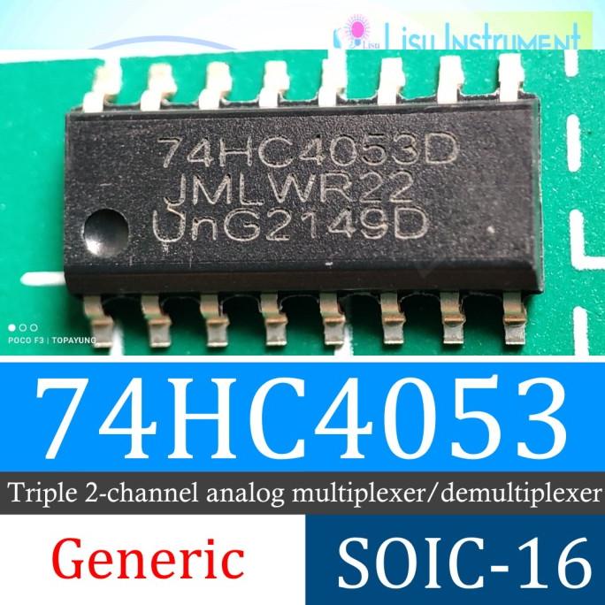 Jual 74HC4053 74HC4053D Triple Analog Multiplexer/demultiplexer SOIC-16 lisuin90 dijamin ...