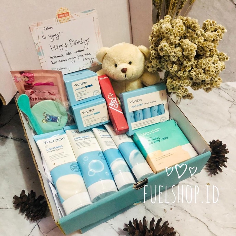 Jual [Make up] HAMPER BOX / KADO / Wardah Lightening Series Paket ...