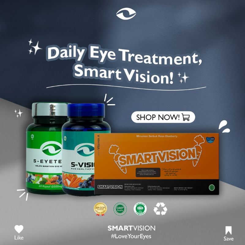 Jual SMART VISION S-VISION S-EYETECH Vitamin Mata Minus | Shopee Indonesia