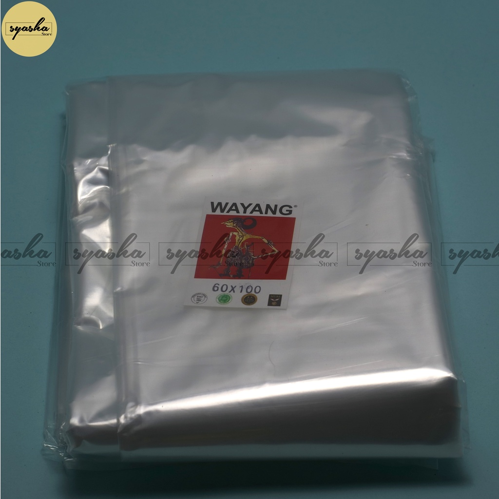 Jual Kantong Plastik PP Bening Transparan Merk Wayang Uk60x100 (6kg ...