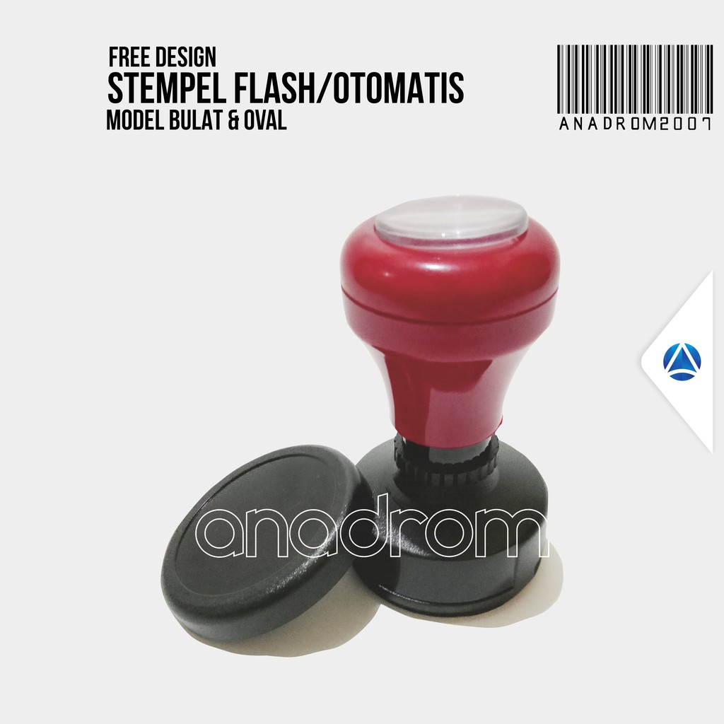 Jual Stempel Flash Bulat & Oval | Free Design Custom | 12 Varian Warna ...