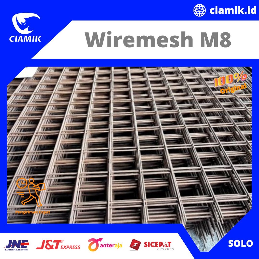 Jual Wiremesh Wermes M8 Besi Tulangan Cor Beton SNI Indonesia|Shopee ...