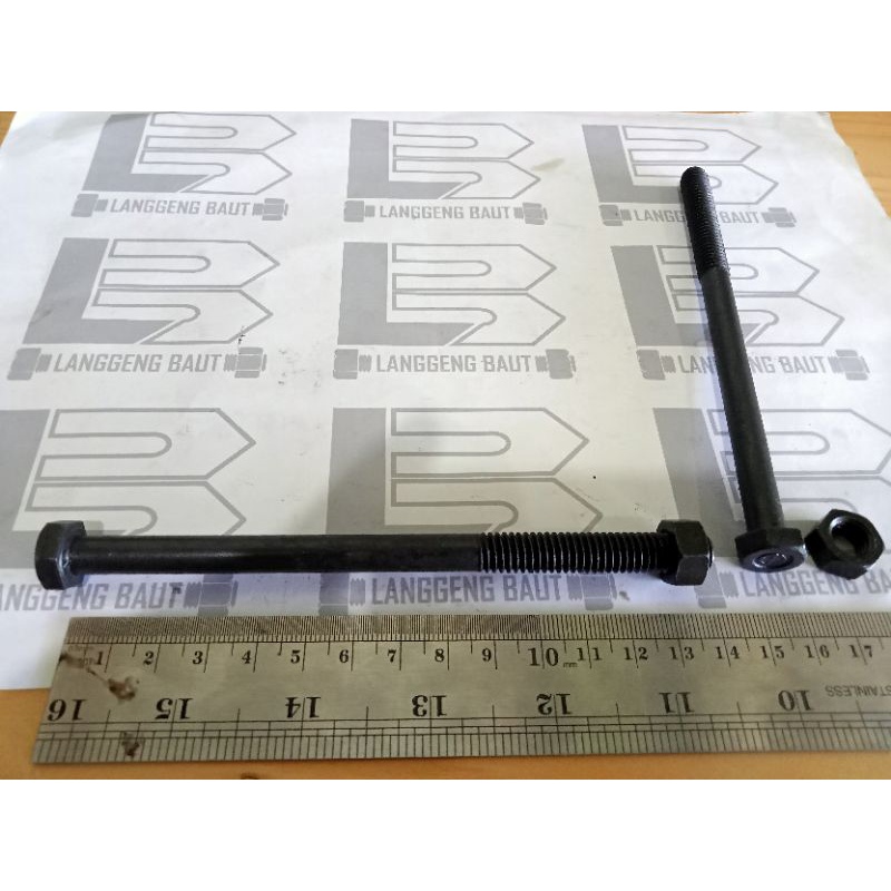 Jual Mur Baut NC 3/8 x 5½" / Kunci 14 Panjang 14cm | Shopee Indonesia