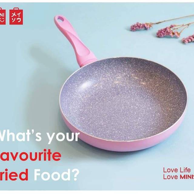 Jual fry pan miniso anti lengket (yg tosca 24cm ada goresan dkit d ...
