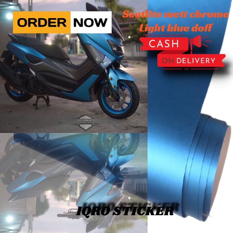 Jual Stiker skotlet motor metalik krom doff stiker scotlite motor ...