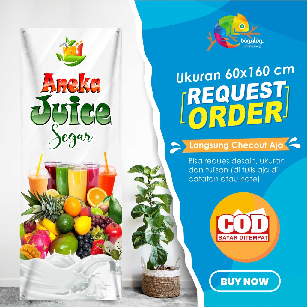 Jual Spanduk Banner Aneka Juice, Jus Buah Segar | Shopee Indonesia