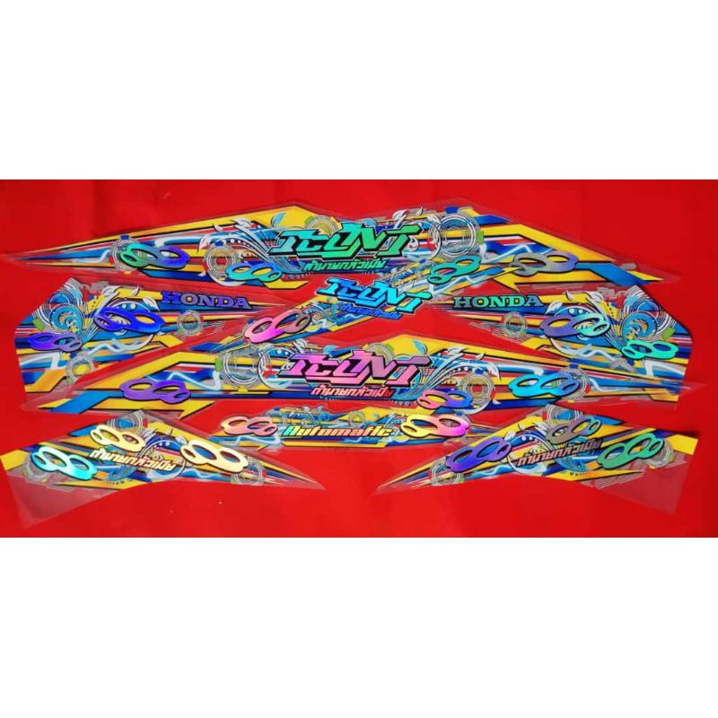 Jual sticker striping beat new icont i transfaran hologram | Shopee ...