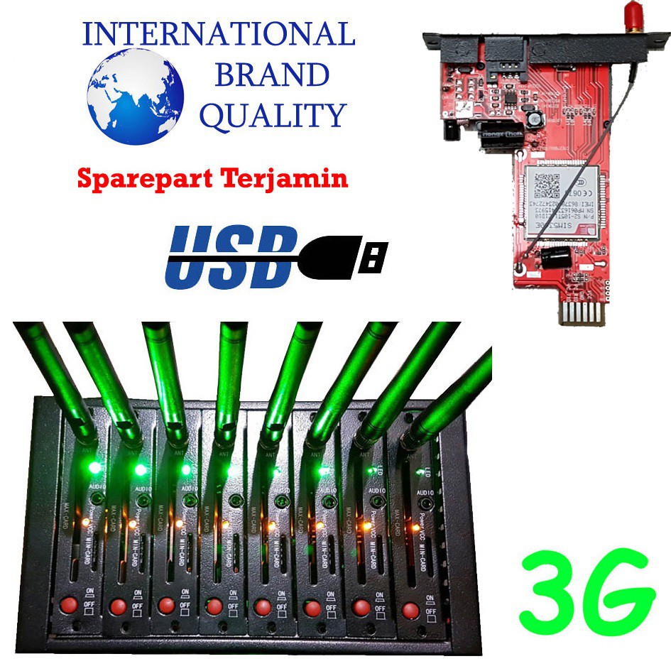 Jual Modem Pool Set 8 Port 3G | Shopee Indonesia