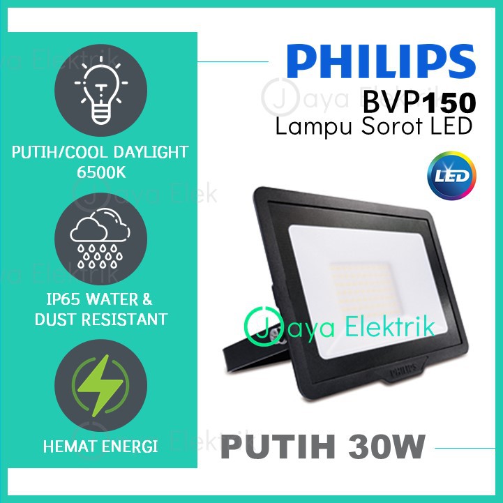 Jual Lampu Sorot LED Philips BVP150 30Watt Putih Kuning - Flood Light 30W 30 W Watt Grosir Lampu ...
