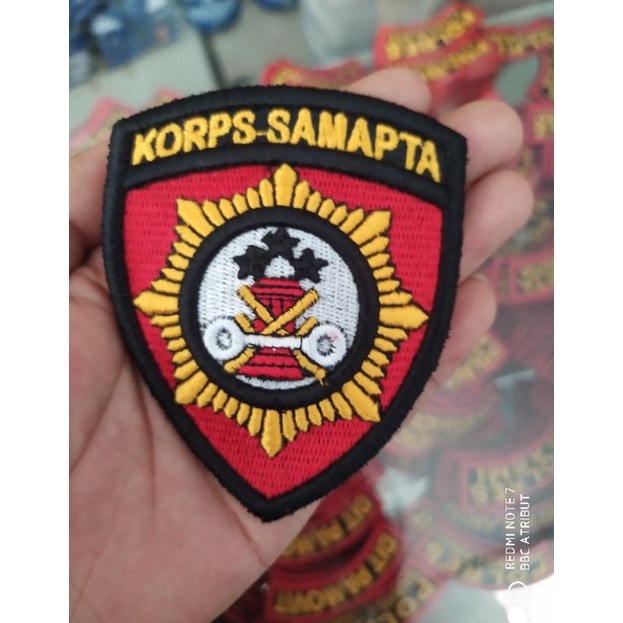 Jual Emblem bordir timbul korps samapta/bet bordir baju pdh/pd | emblem ...
