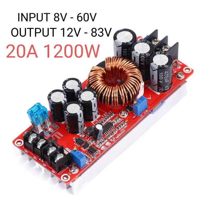 Jual Step up 20A 12000W dc to dc buck converter adjusting CC CV power ...