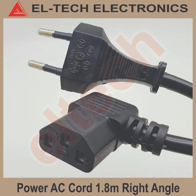 Jual Power Listrik AC Cord Cable Kabel 1.8 meter Siku Bengkok elt3ch ...