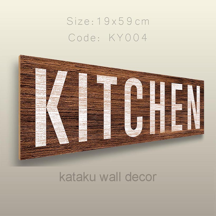 Pajangan Rustic PictBox Kitchen Sign Hiasan Dinding Dapur Wall Decor ...