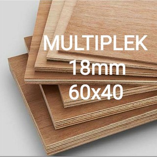 Jual Triplek / Multiplek 18mm (60x40)cm, plywood 18mm Indonesia|Shopee ...