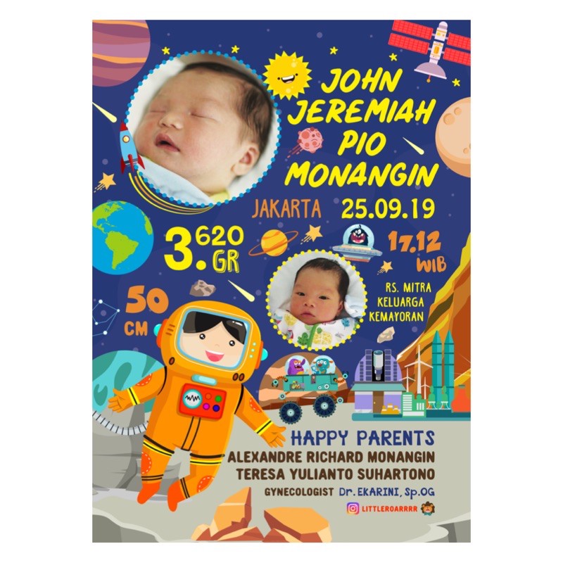 Jual Poster Biodata Bayi | Shopee Indonesia