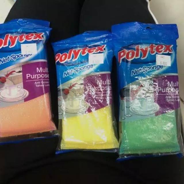 Jual Polytex net sponge multi purpose / spon cuci piring jaring anti ...