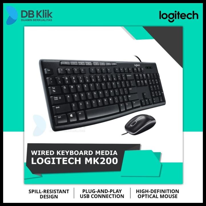 Jual Keyboard Mouse Logitech Mk200 Shopee Indonesia