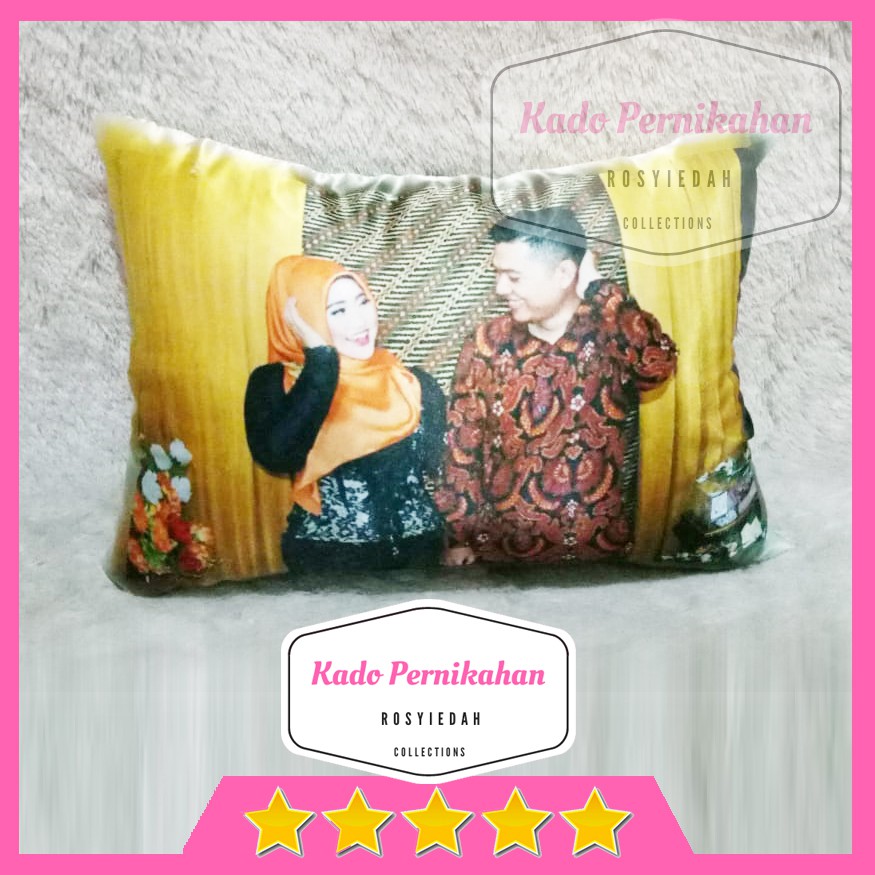 Bantal Custom 40x60 - Kado - Kado Pernikahan - Bantal Foto | Shopee ...